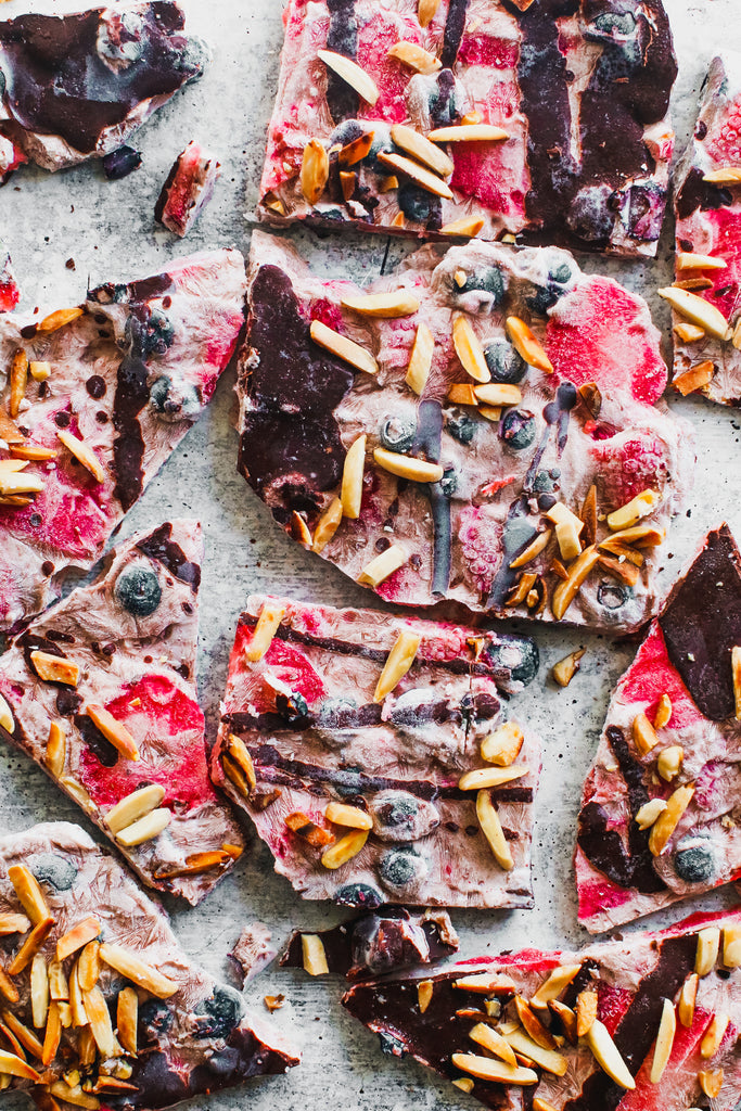 Chocolate Berry Frozen Yogurt Bark – Alter Eco Foods